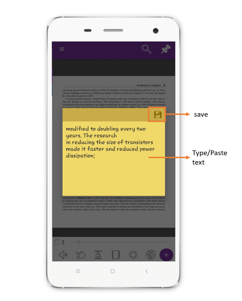 01: Add a Qnote on your opened book – Quiklrn