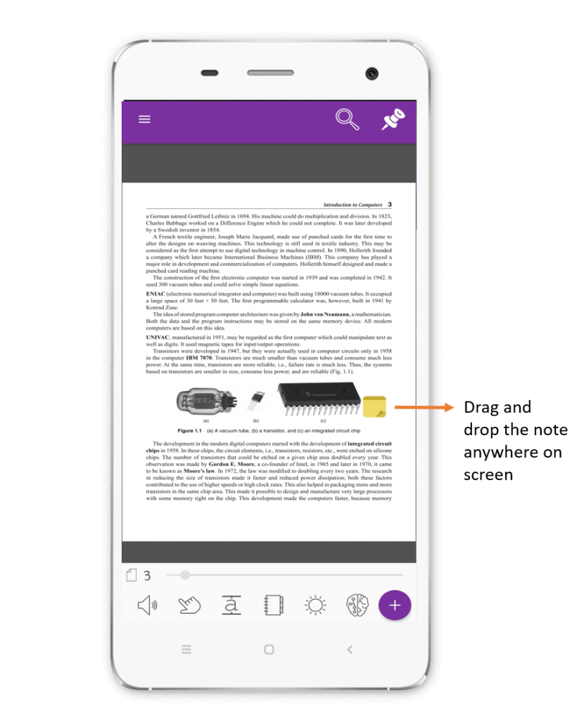 01: Add a Qnote on your opened book – Quiklrn